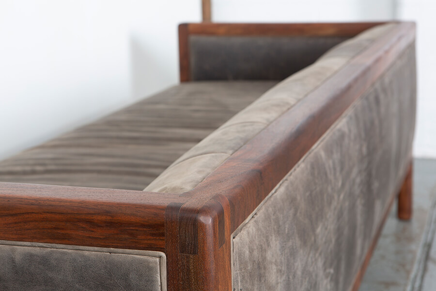 Custom Wood Sofa - Couch | Portland, Oregon